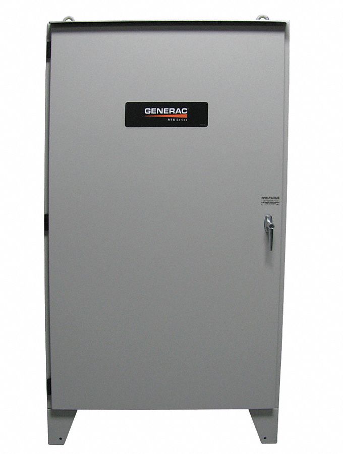 GENERAC, Single Phase, 800 A Current Rating, Automatic Transfer Switch ...