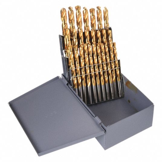 CHICAGO-LATROBE, 26 Pc, A to Z, Jobber Length Drill Bit Set - 6ZKH2 ...