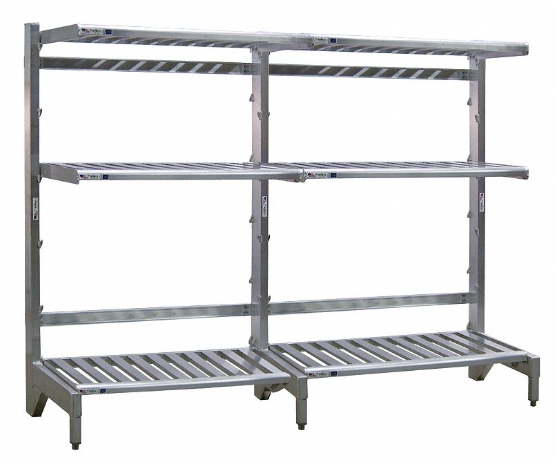 NEW AGE, 84 in x 21 in x 72 in, 3 Shelves, Cantilever Rack - 6ZUA6 ...