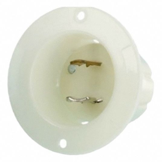 LEVITON, L1-15P, 15 A, Locking Inlet - 860G12|7524-C - Grainger