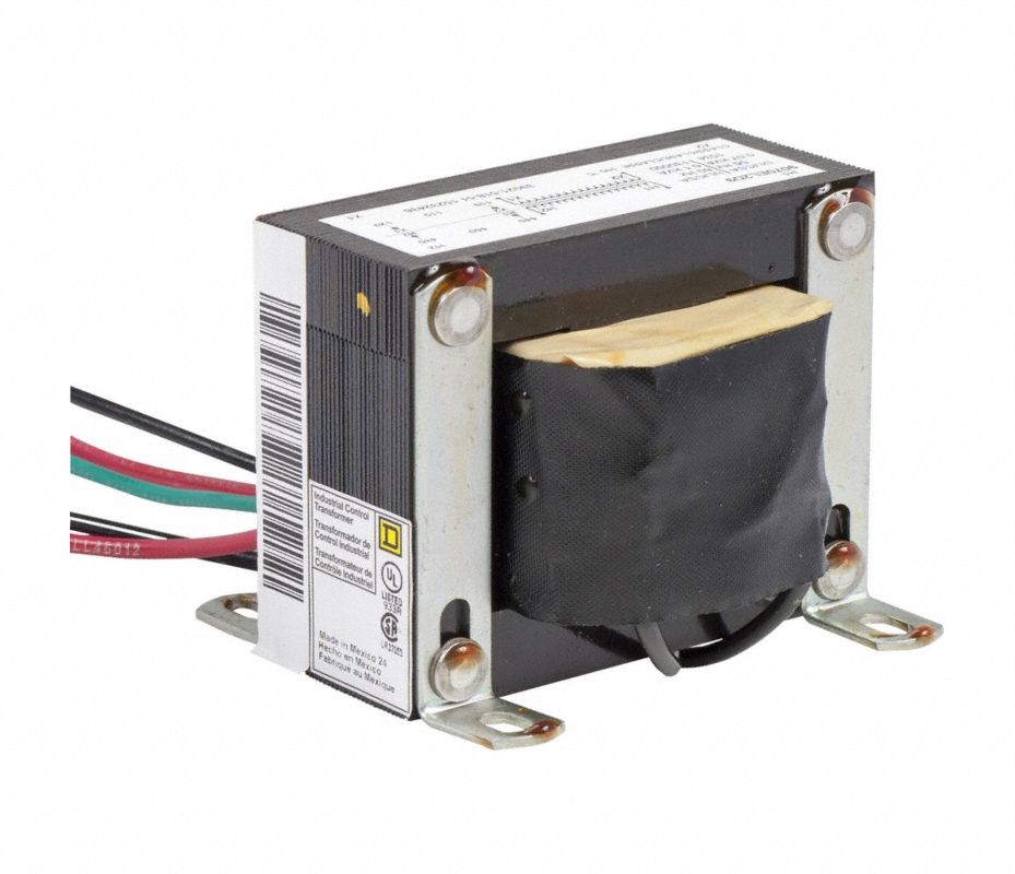 SQUARE D Transformador de Control, Clasificación VA 100VA, Voltaje de Entrada 480VCA, Voltaje de ...