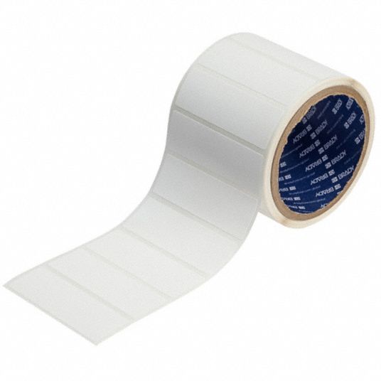 2 in x 4 in, Acrylic, Pre-Cut Label Stock Roll - 897AT8|J40-55-2618 ...