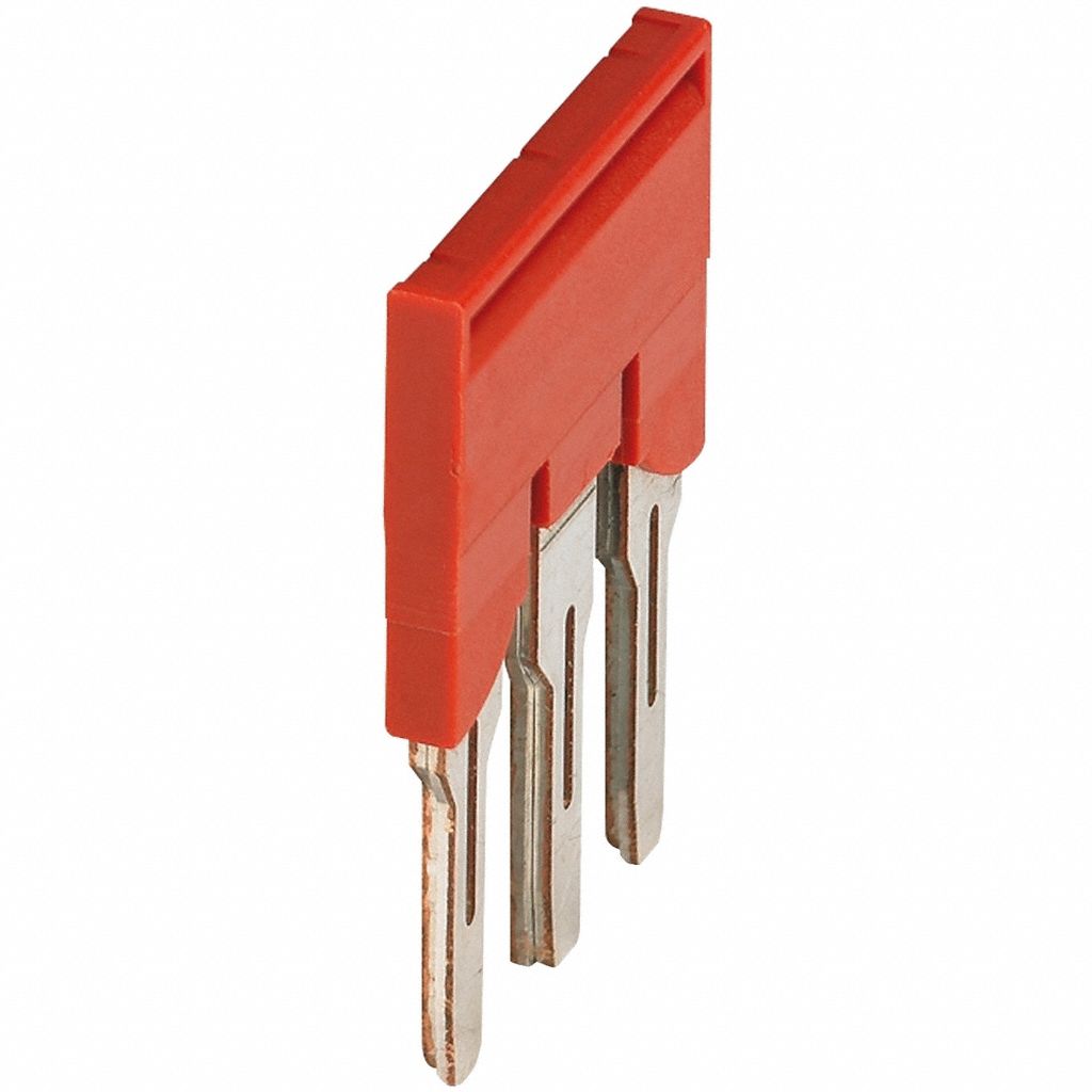 SCHNEIDER, Red, Terminal Blocks, Plug-In Bridge - 913W15|NSYTRAL63 ...