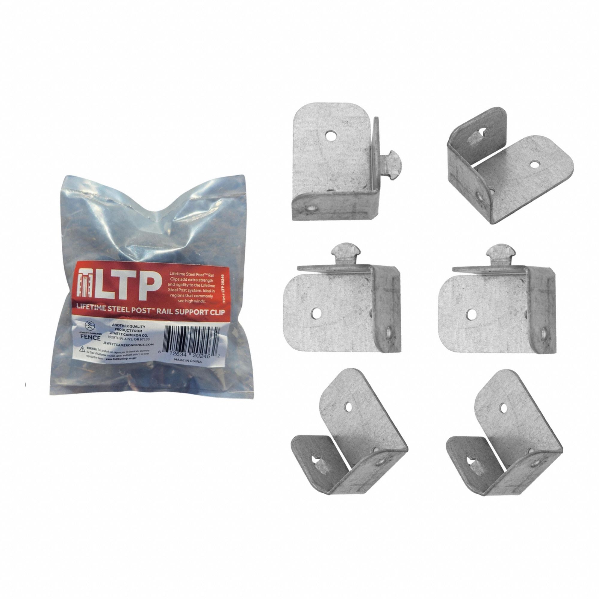 Steel, Galvanized, Post Support Clips - 835M38|LTP 10246 - Grainger