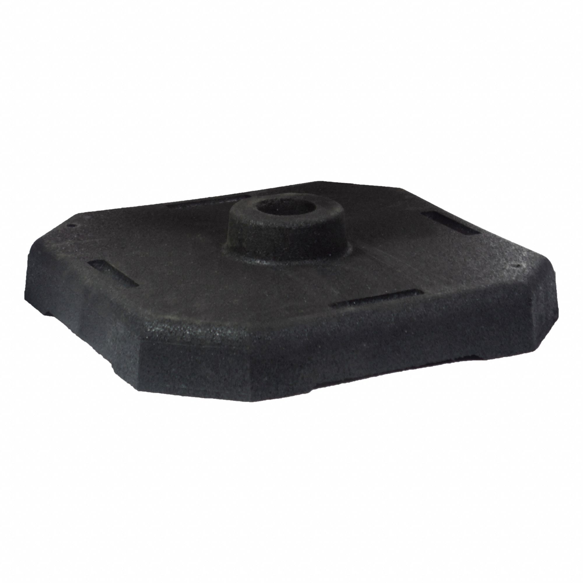 Black, 10 in Overall Ht, Rubber Base Pads - 825AH3|70-7012 - Grainger