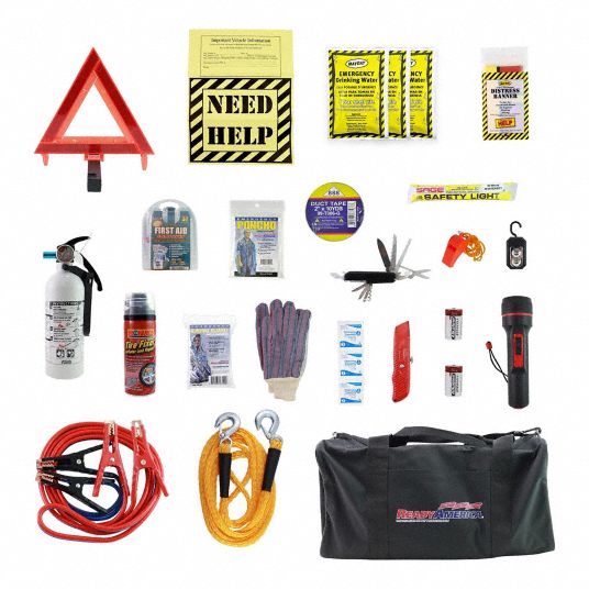 Roadside Emergency Kit, 28 Pieces, Auto Emergency Response Kit - 828AD7 ...