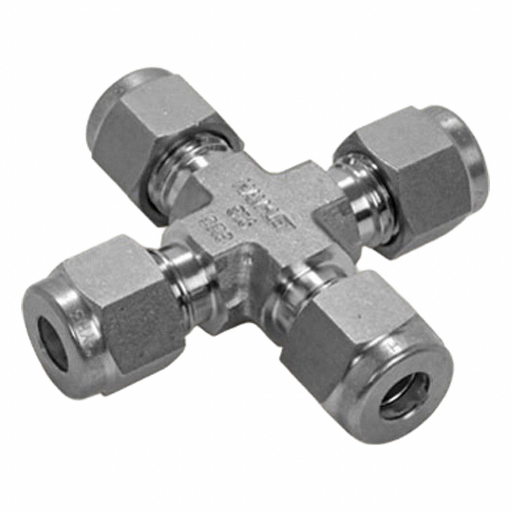 HAM-LET, 3/8 in OD 3/8 in OD x 3/8 in OD x 3/8 in OD Fitting Size ...