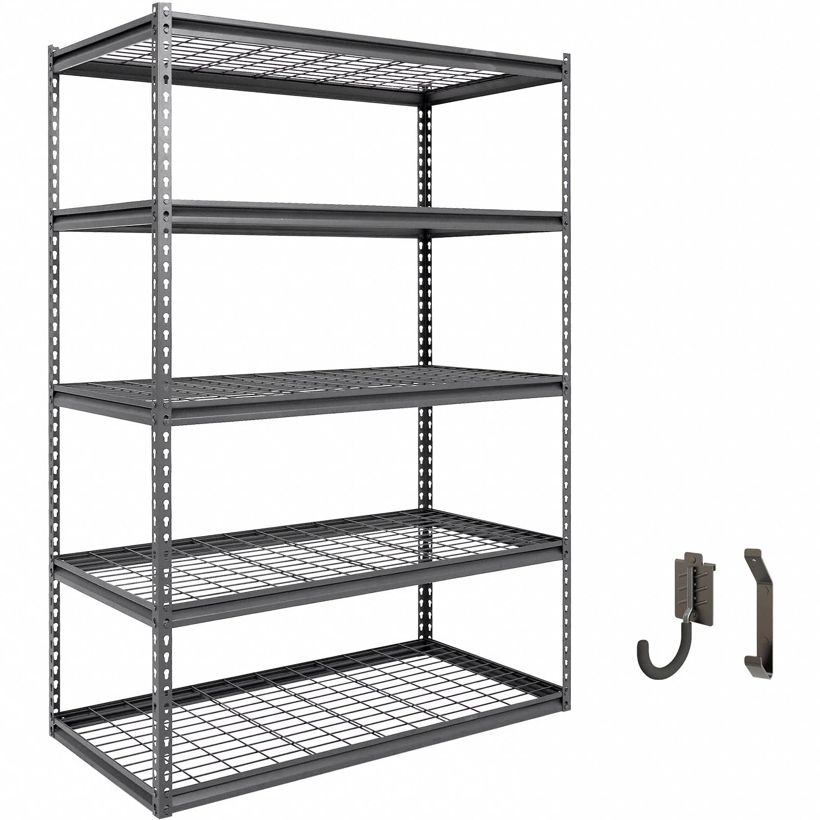 Standalone, Industrial, Metal Shelving - 852F20|B-ATALS482472-5D1000 ...