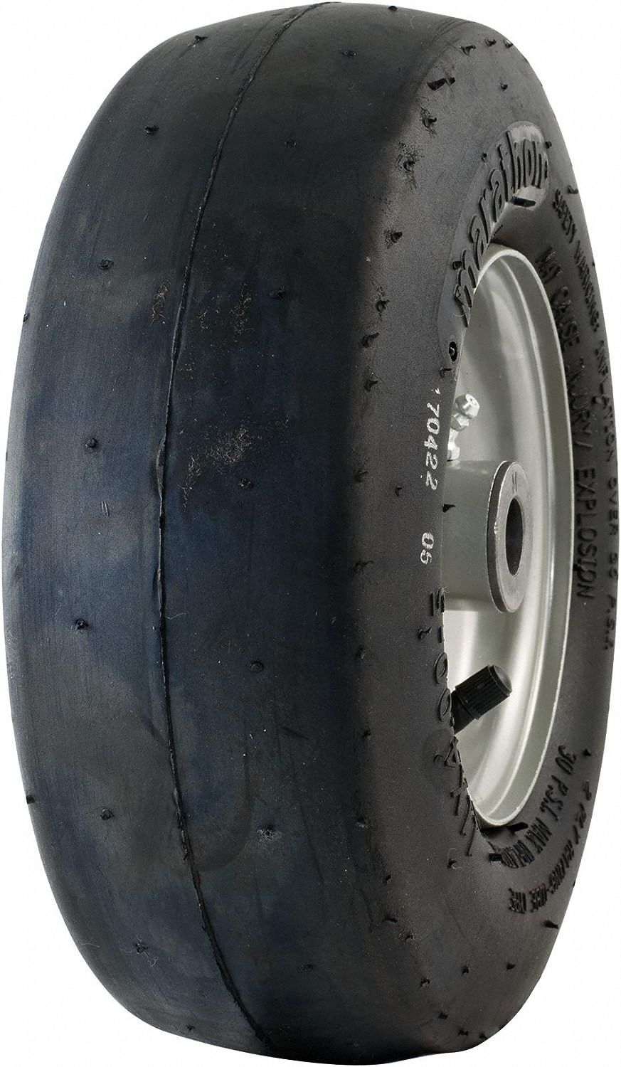 MARASTAR, Street Tire and Wheel Assembly, 11X4.00-5 Tire Size, Lawn ...
