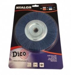 DICO, Nylon, 6 in Dia x 3/8 in Wd, Abrasive Wheel Brush - 895XK5 ...