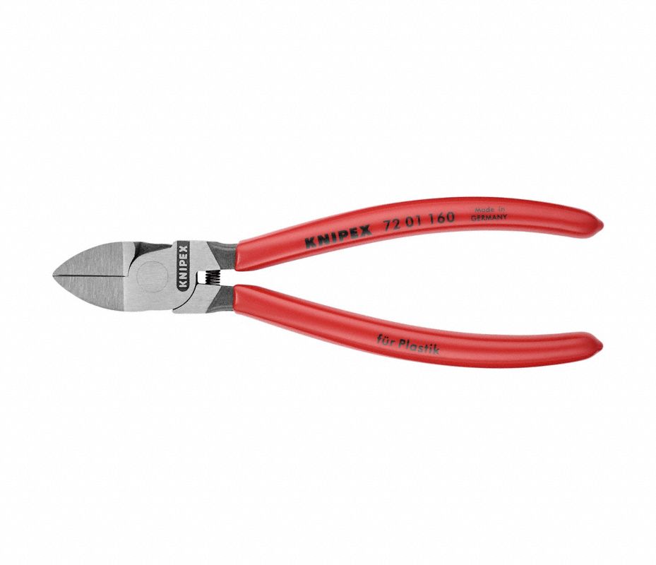 KNIPEX Pinzas de Corte Diagonal 6-1/4" Acero Rojo - 38TG89 | 72 01 160 ...