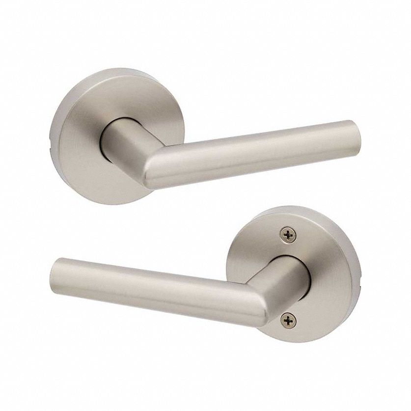 KWIKSET, Passage Lever Locksets/Storeroom Lever Locksets, Nickel, Door ...