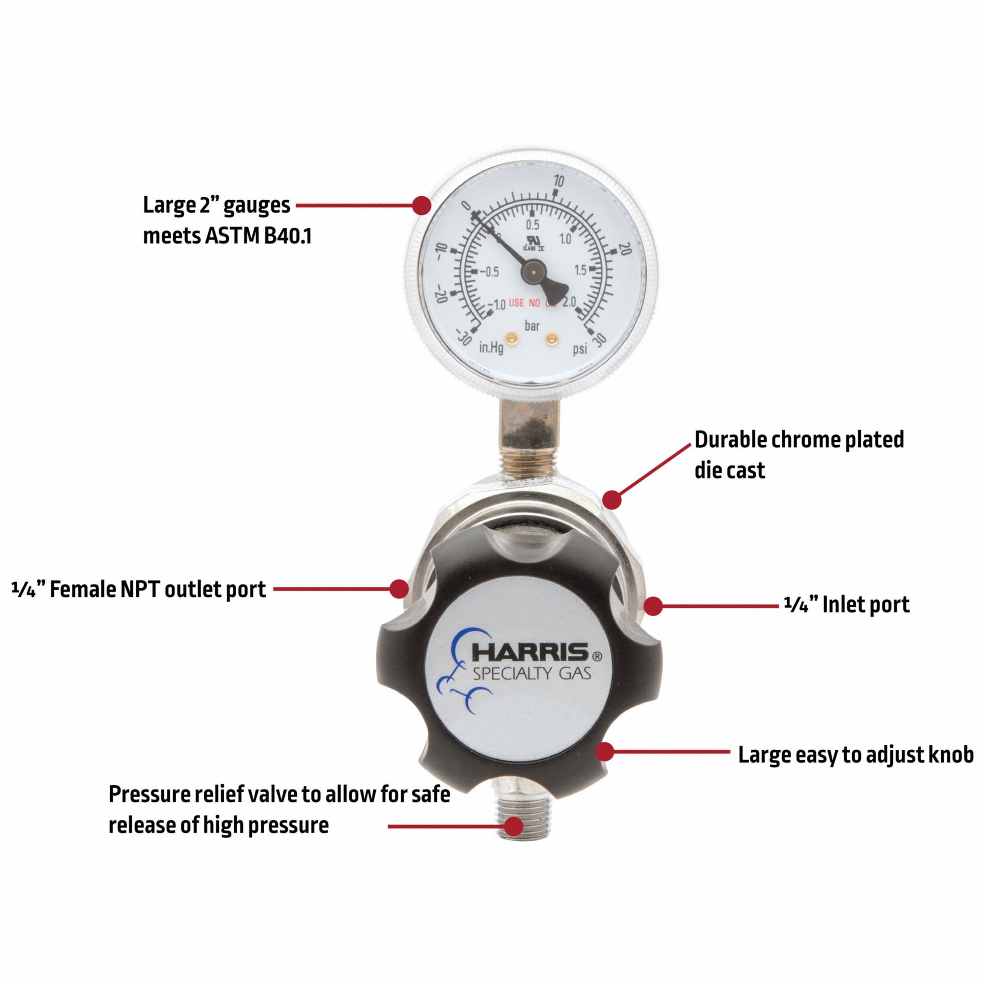 HARRIS High Purity Gas Regulator - 799RH3|723C015000D - Grainger