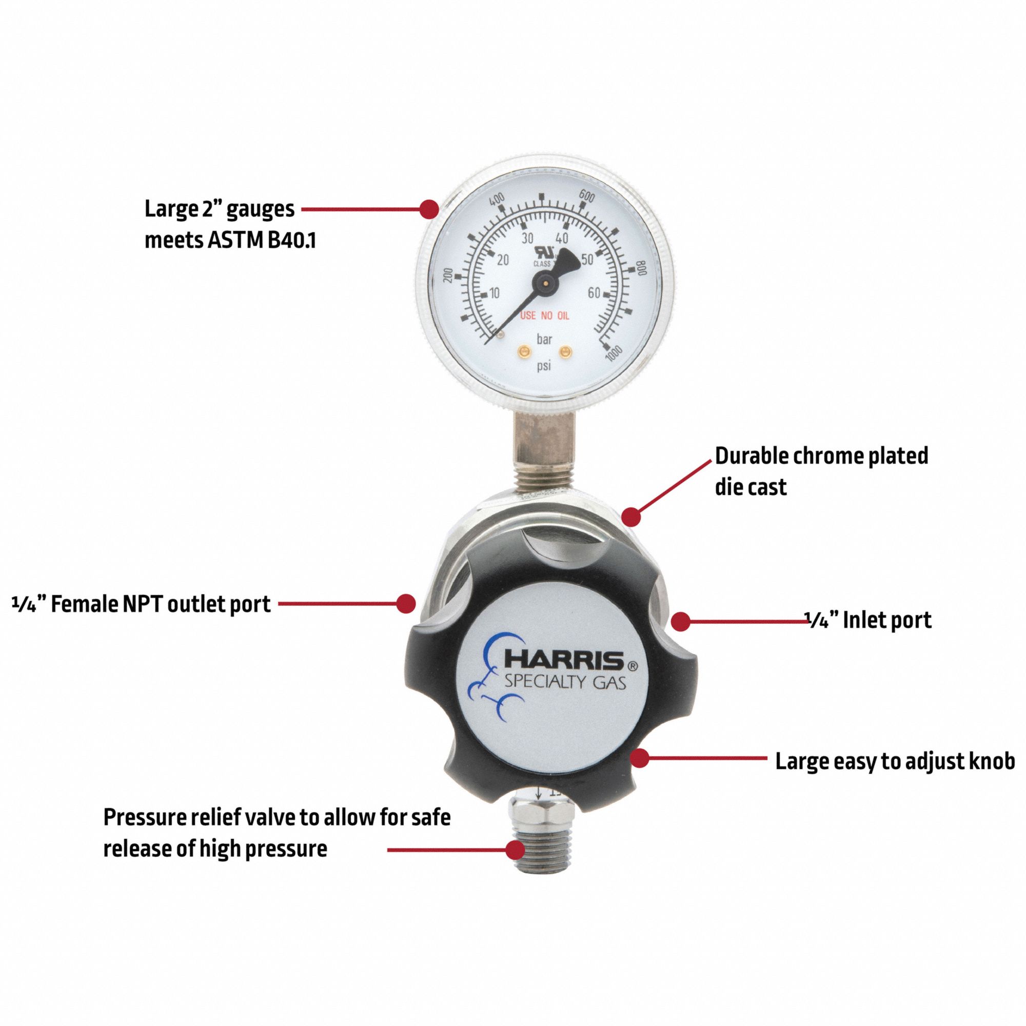 HARRIS High Purity Gas Regulator - 799RH7|723C500000D - Grainger