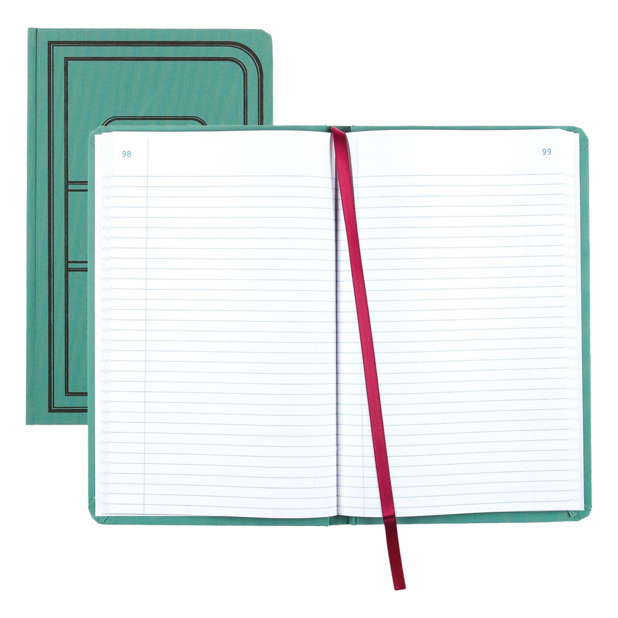 NATIONAL, 500 Sheets, Ribbon, Ledger Book - 870VR5|A66500R - Grainger