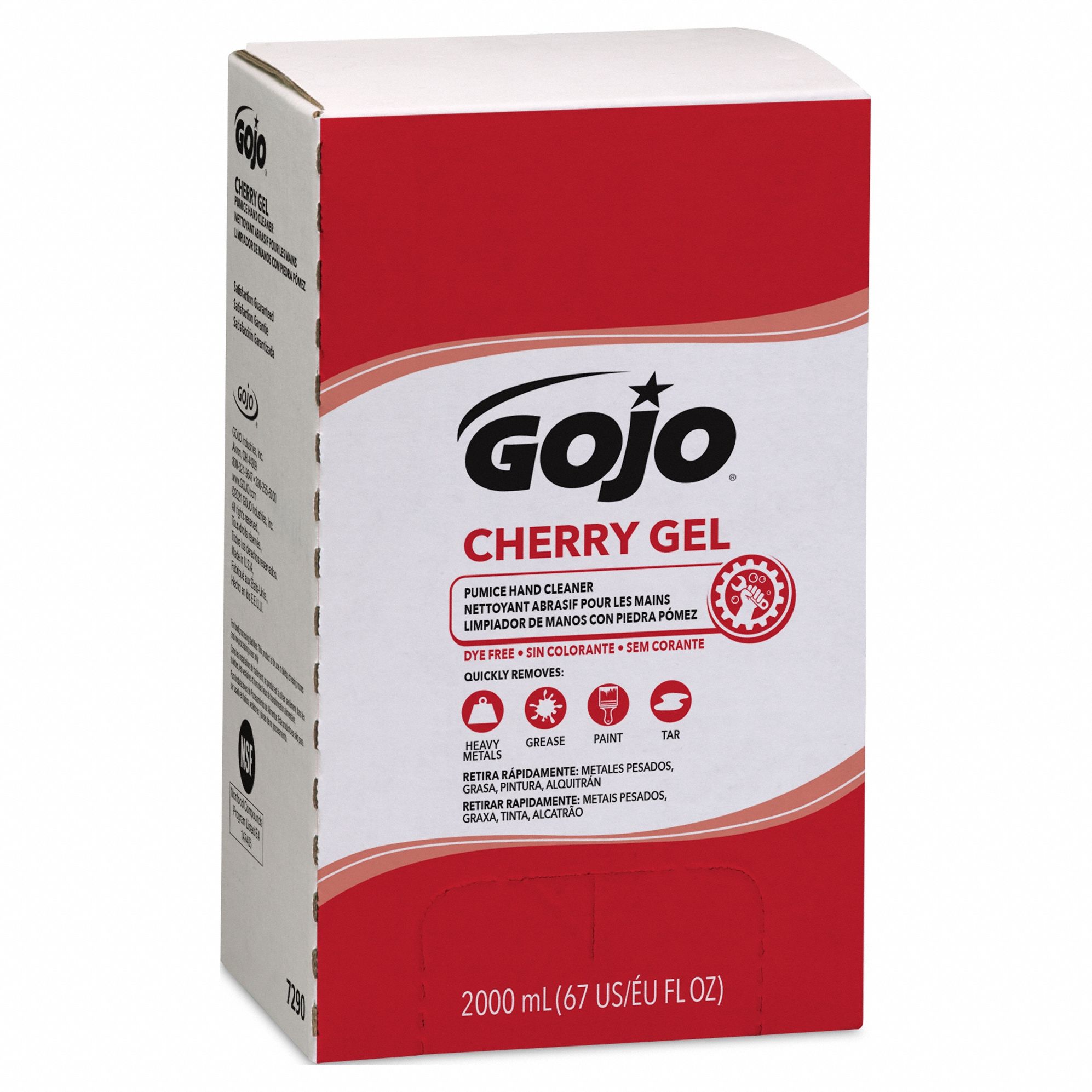 GOJO, Cherry Gel Series, Gel, Hand Cleaner - 5DZN8|7290-04 - Grainger