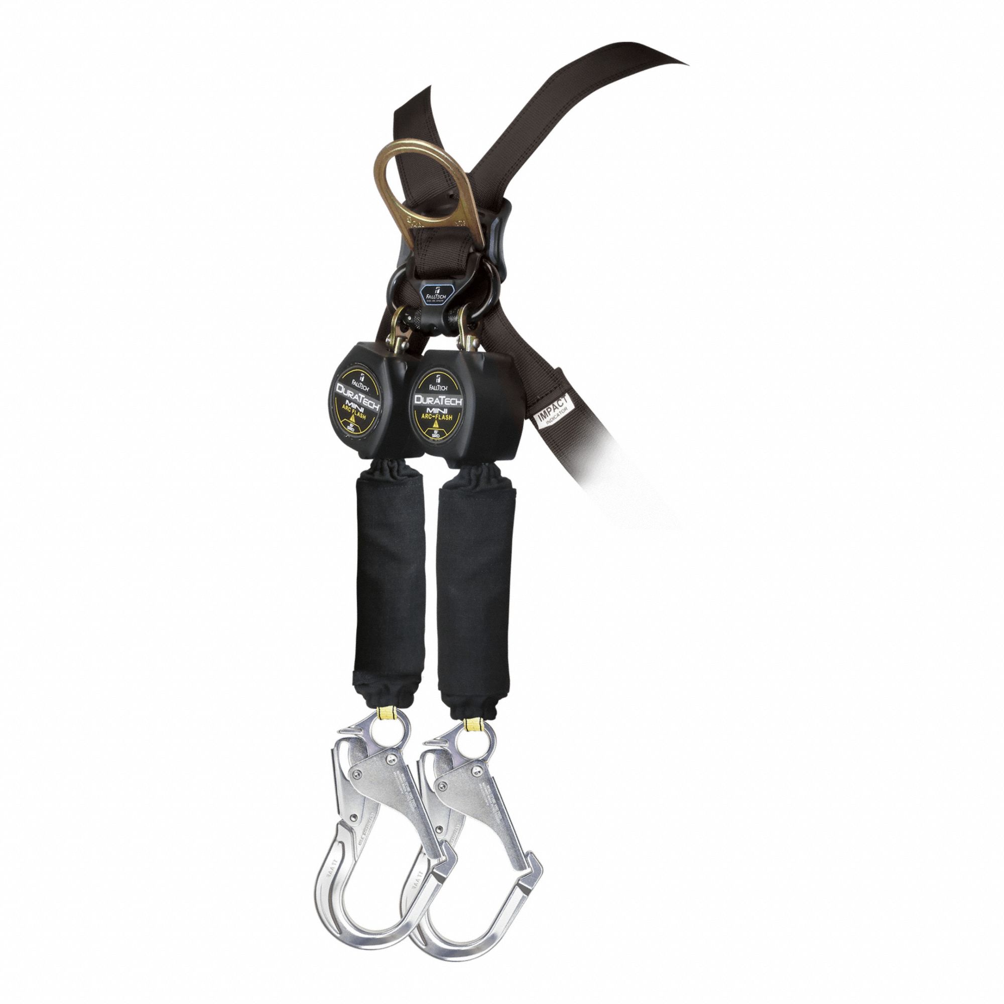 FALLTECH, 2 1/2 in Aluminum Rebar Hook Anchor, Harness Steel Carabiner ...