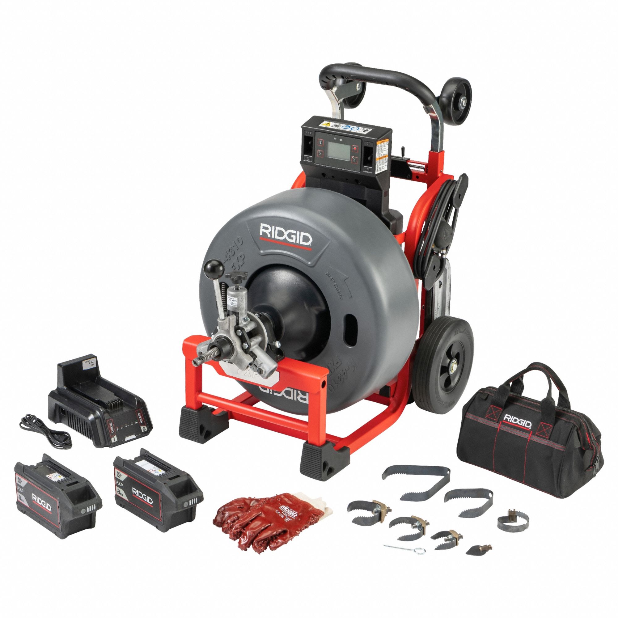 RIDGID, Cordless, K-4310 FXP, Cordless Drain Cleaning Machine - 817JP2 ...