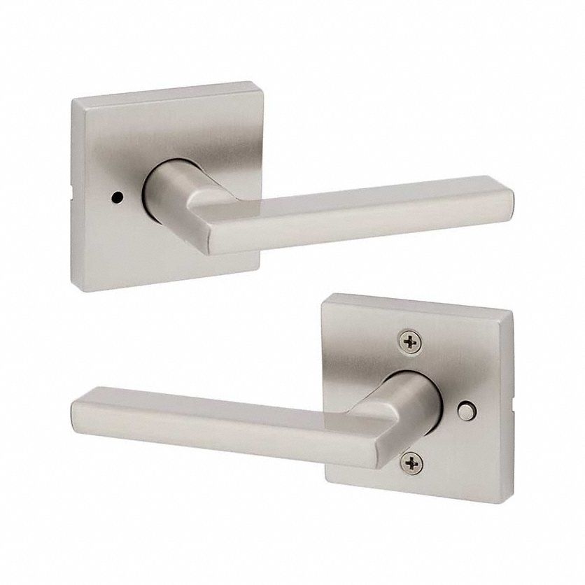 KWIKSET, Privacy Lever Locksets, Nickel, Door Lever Lockset - 829AD5 ...