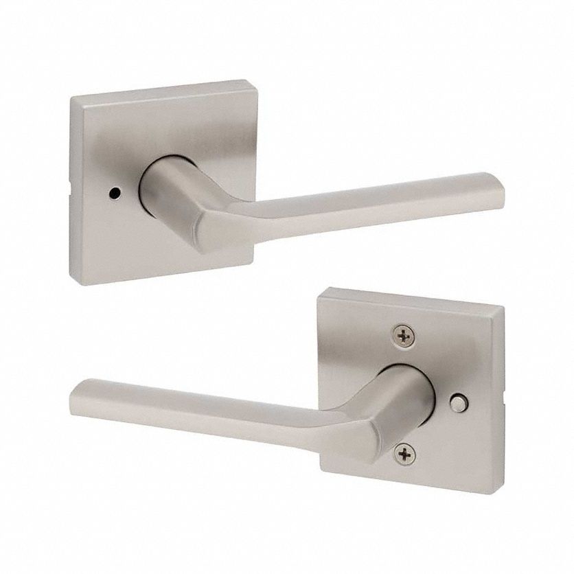 KWIKSET, Privacy Lever Locksets, Nickel, Door Lever Lockset - 829AE3 ...