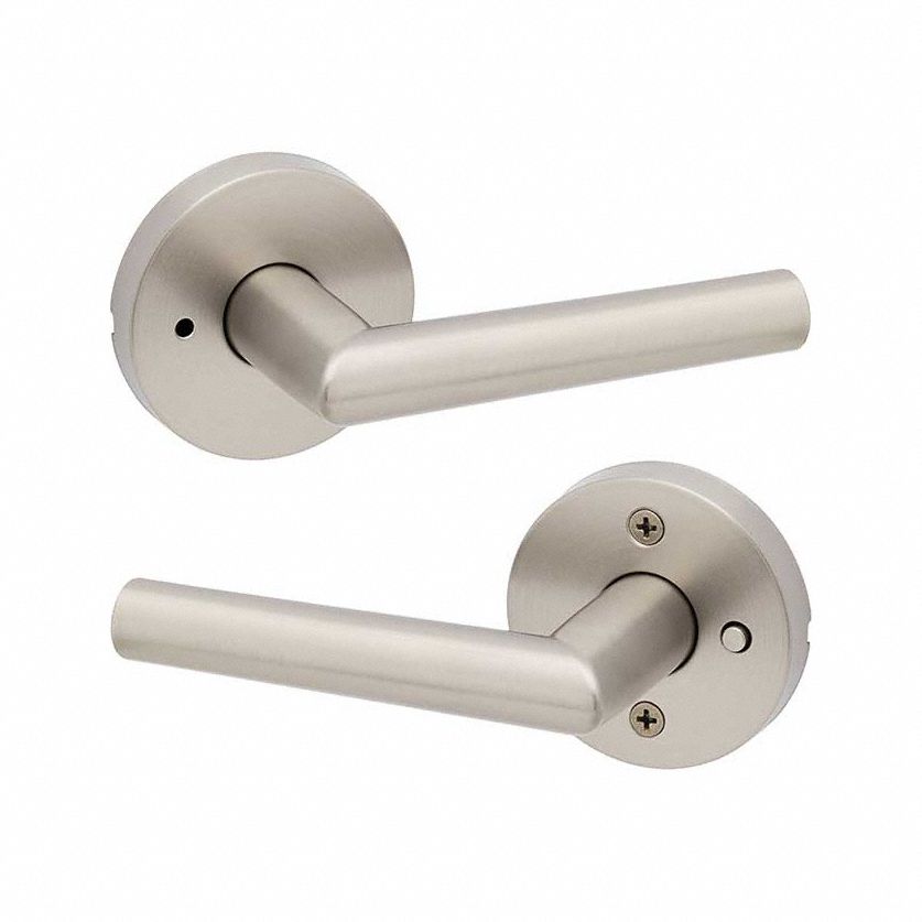 KWIKSET, Privacy Lever Locksets, Nickel, Door Lever Lockset - 829AE6 ...