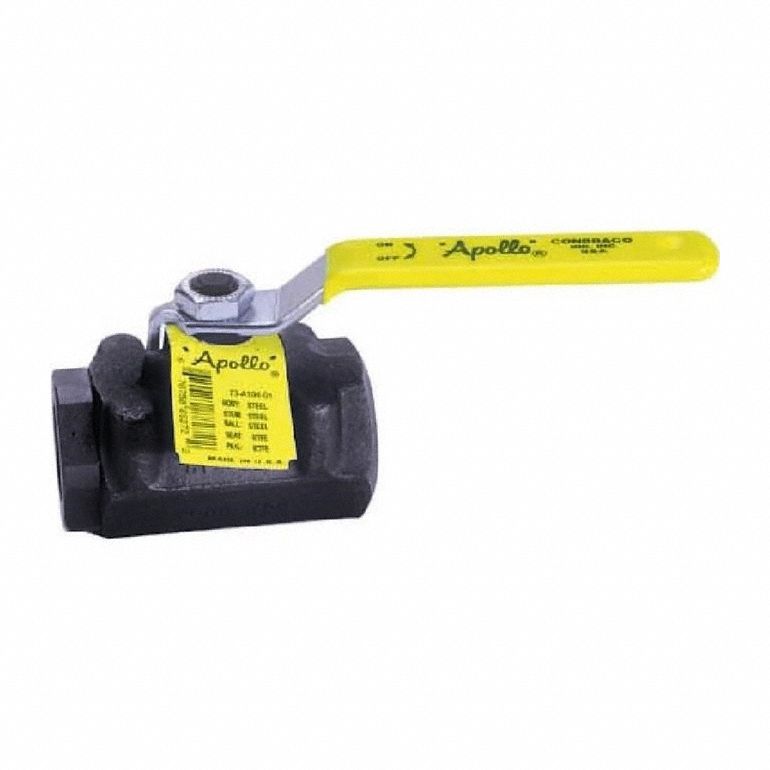 APOLLO, 1/2 in, Carbon Steel, Manual Two-Way Ball Valve - 822EL5 ...