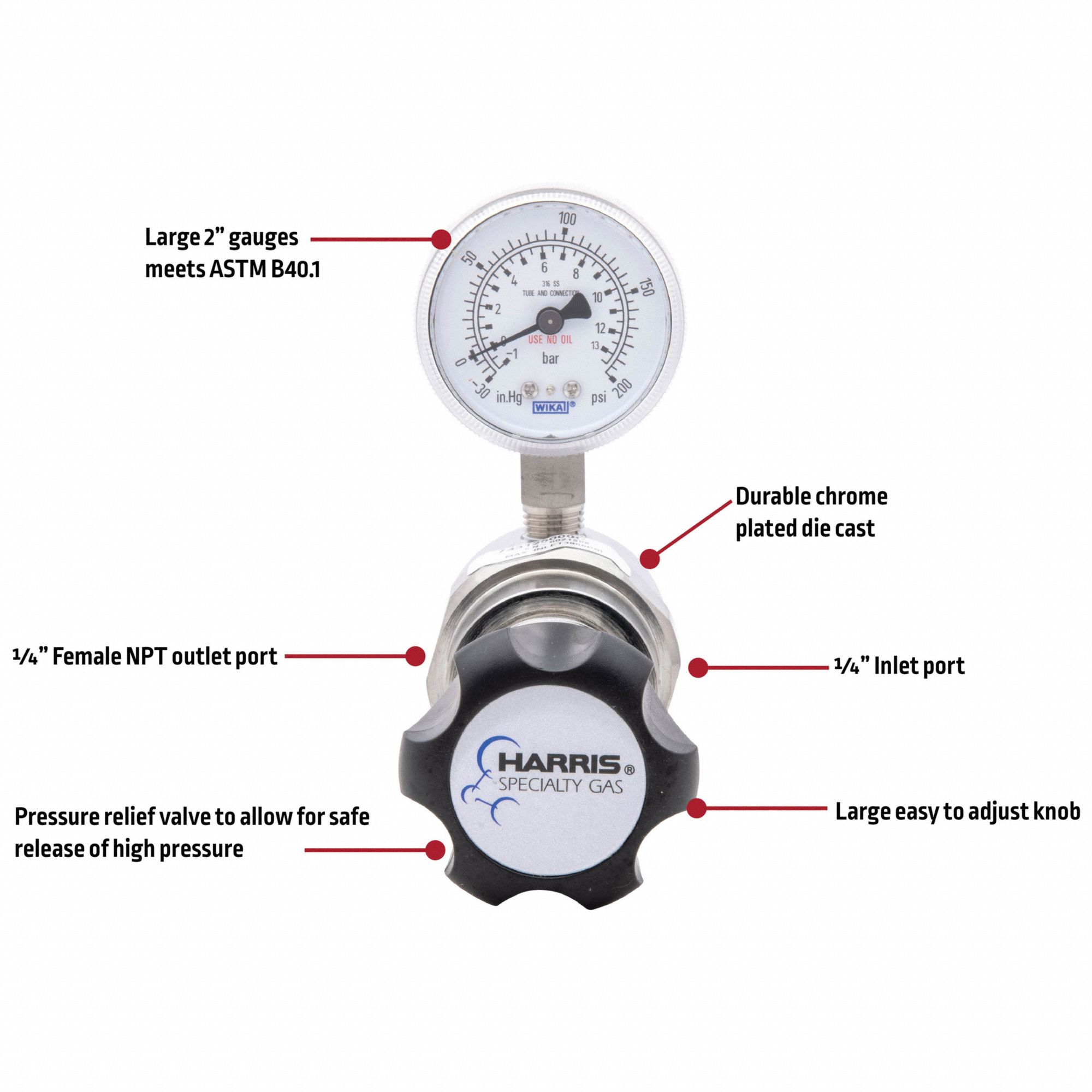 HARRIS High Purity Gas Regulator - 799RH9|743125000C - Grainger