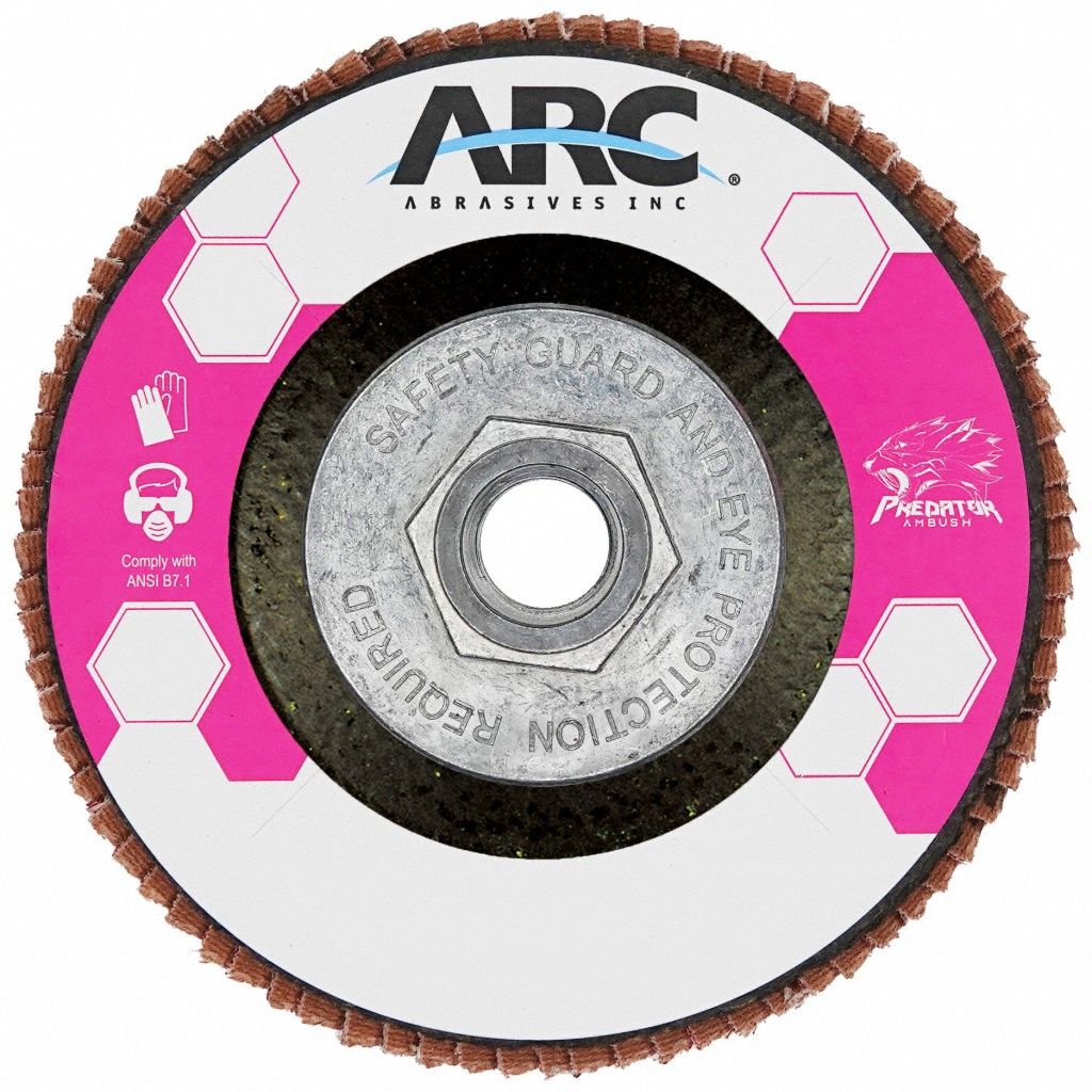 ARC ABRASIVES, Type 27, 4-1/2" x 5/8"-11, Flap Disc - 820LV0|75-10816FF ...