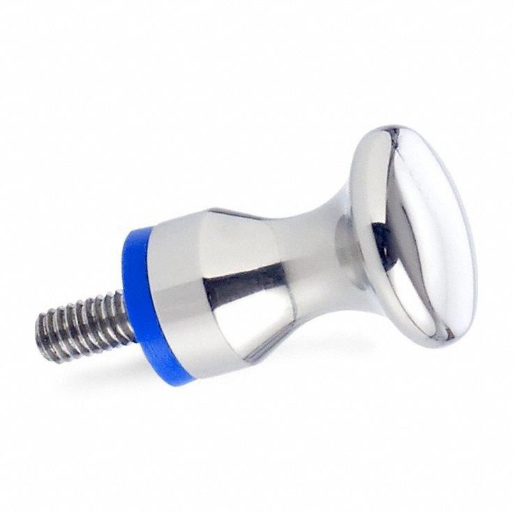 JW WINCO, Pull, Stainless Steel, Hand Knob - 809CC7|75.6-32-M8-E-PL-E - Grainger