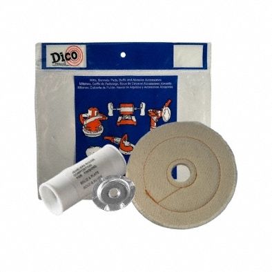 DICO, 4 in Dia, 1 in Arbor Hole, Precious Metals Buffing Kit - 347JK9 ...