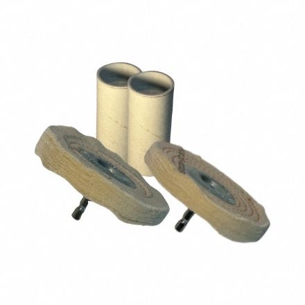 DICO, 4 in Dia, 1/4 in Shank, Soft Metals Buffing Kit - 347JK8|7500008 ...