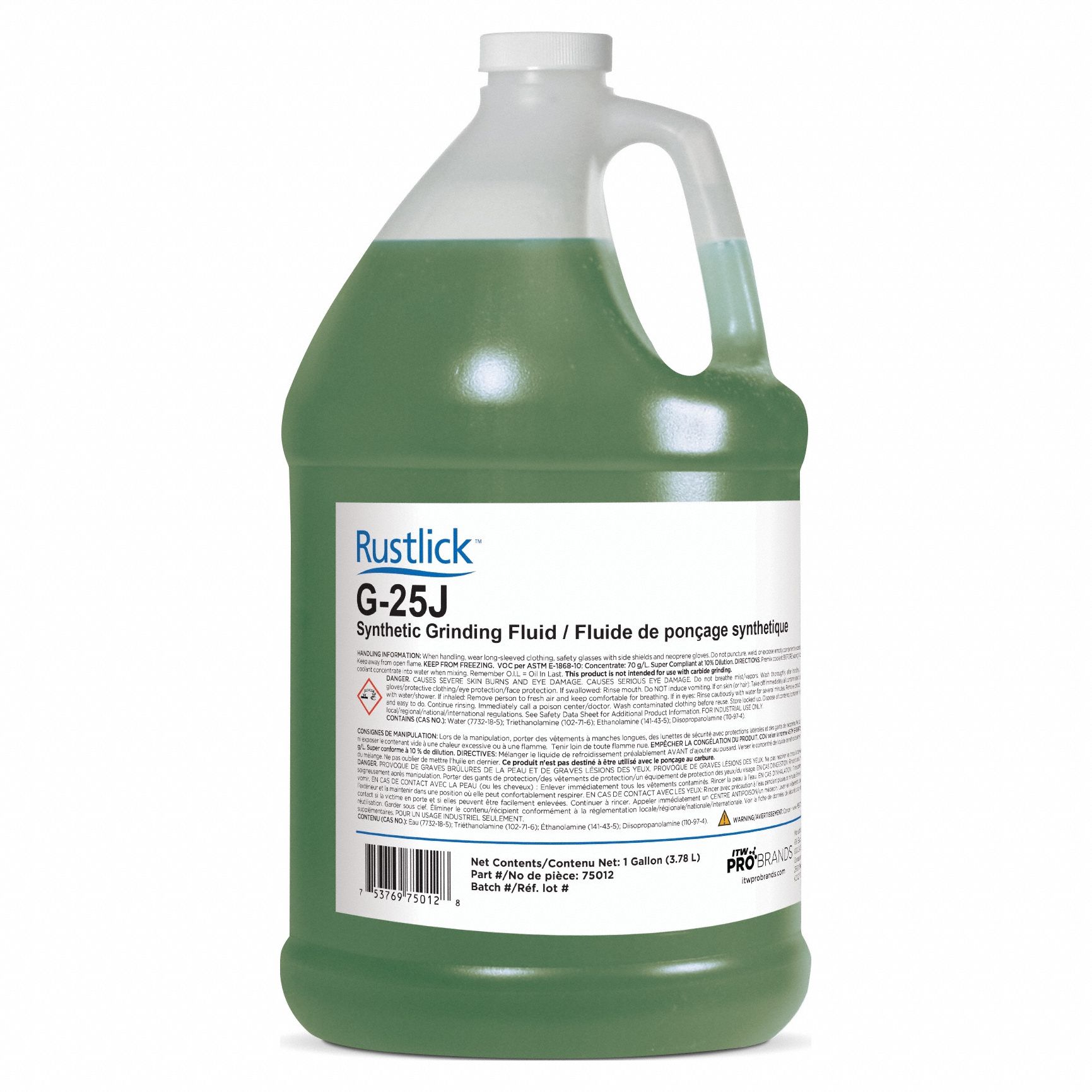 RUSTLICK, G-25J, 1 gal, Grinding Fluid - 48TR43|75012 - Grainger