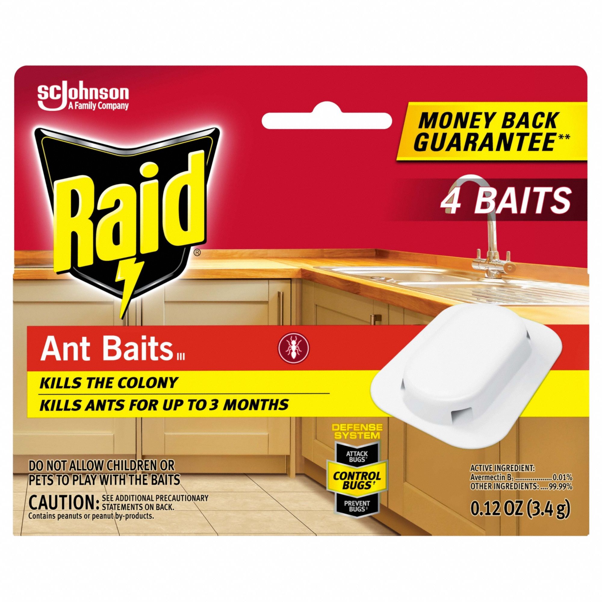 RAID, For Use On Crawling Insects, 12, Ant Baits - 750V68|676344 - Grainger