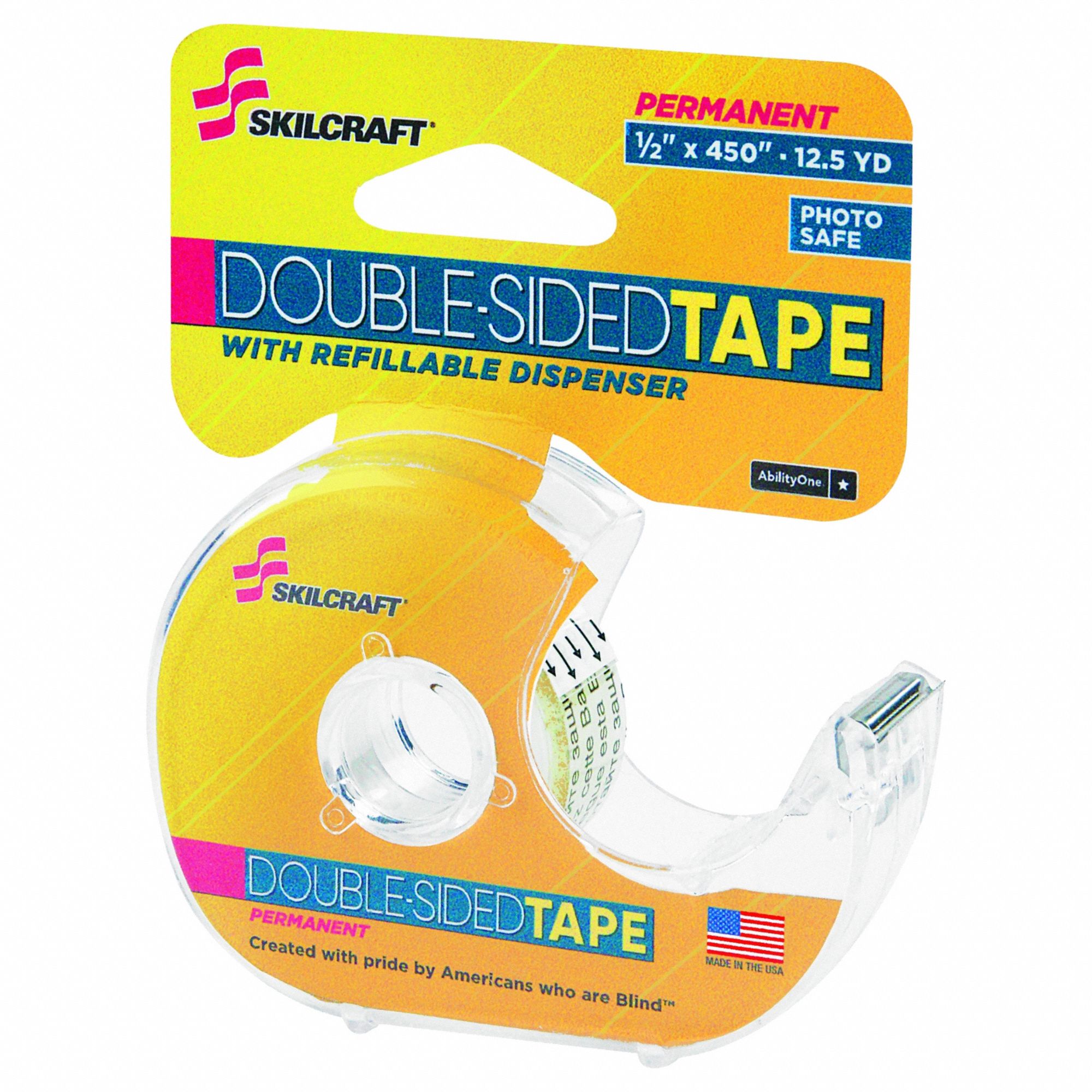 Skilcraft® 3M, 1/2 in x 37 1/2 ft, Double Sided Tape - 803TF0|7510-01 ...