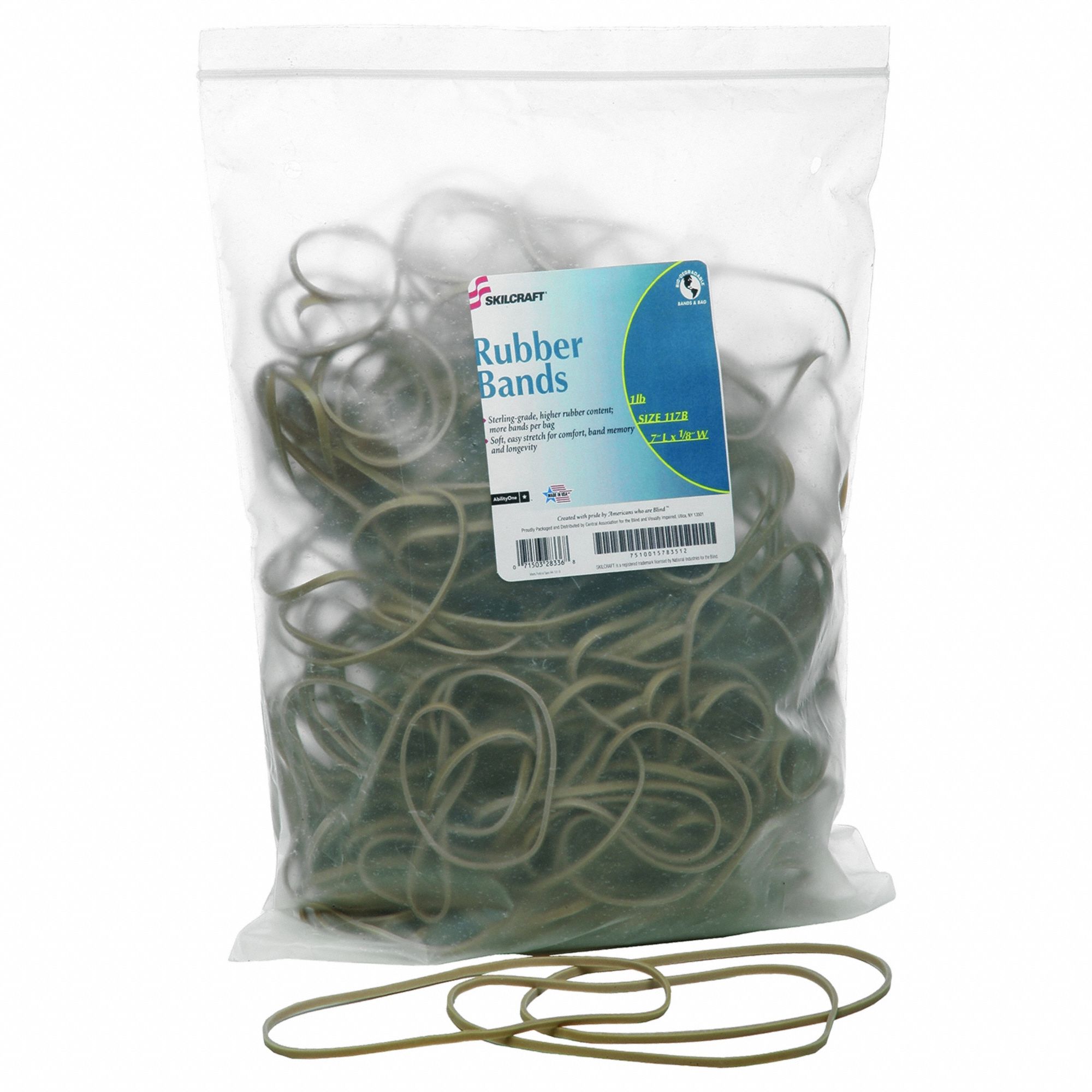 SKILCRAFT, Rubber, 117 Classification Size, Rubber Band - 803TC9|7510 ...