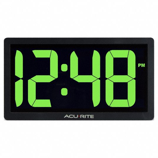 LED, 5 1/2 in Ht, Digital Clock - 69AR78|75112M - Grainger