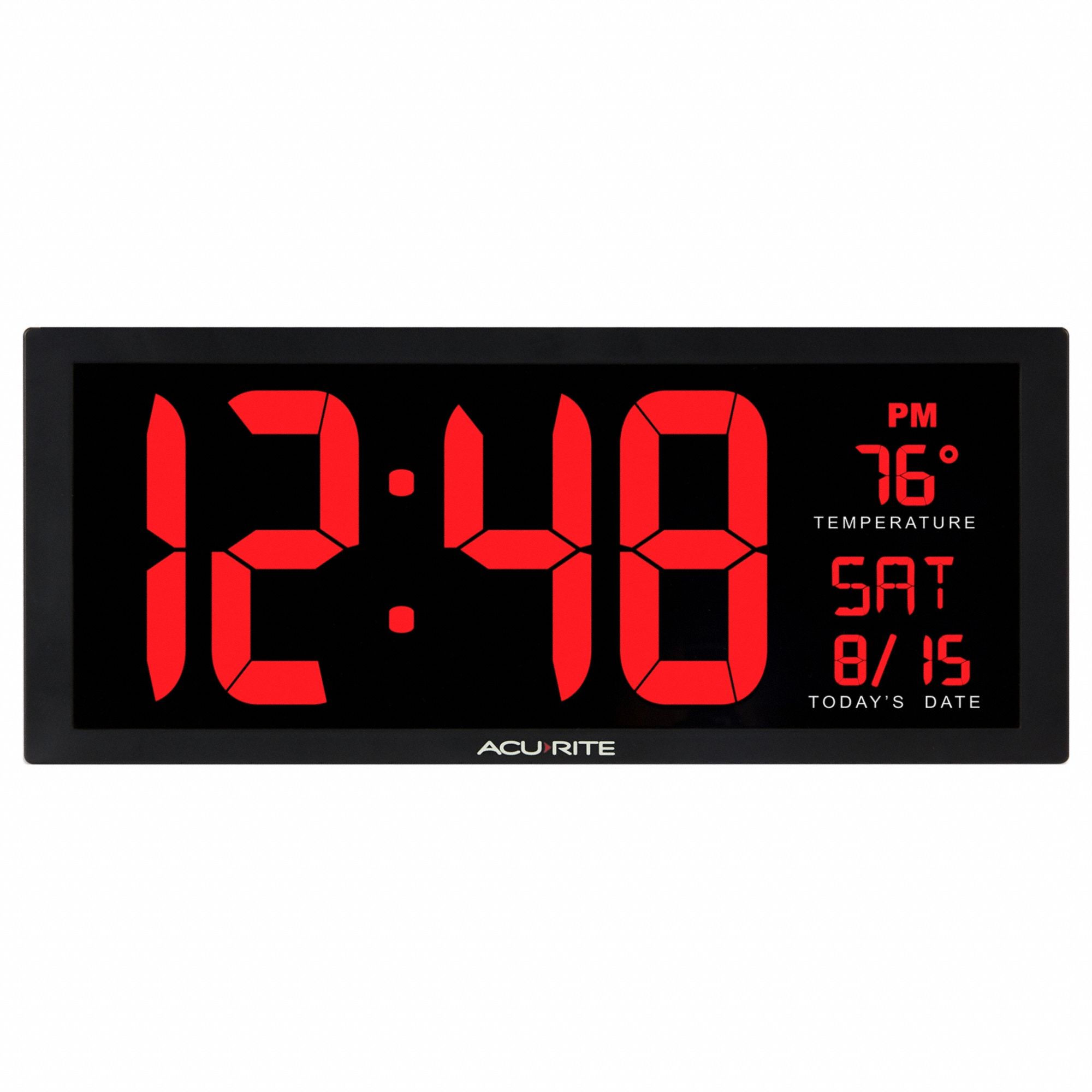 LED, 6 in Ht, Digital Clock - 51XJ64|75127A1 - Grainger