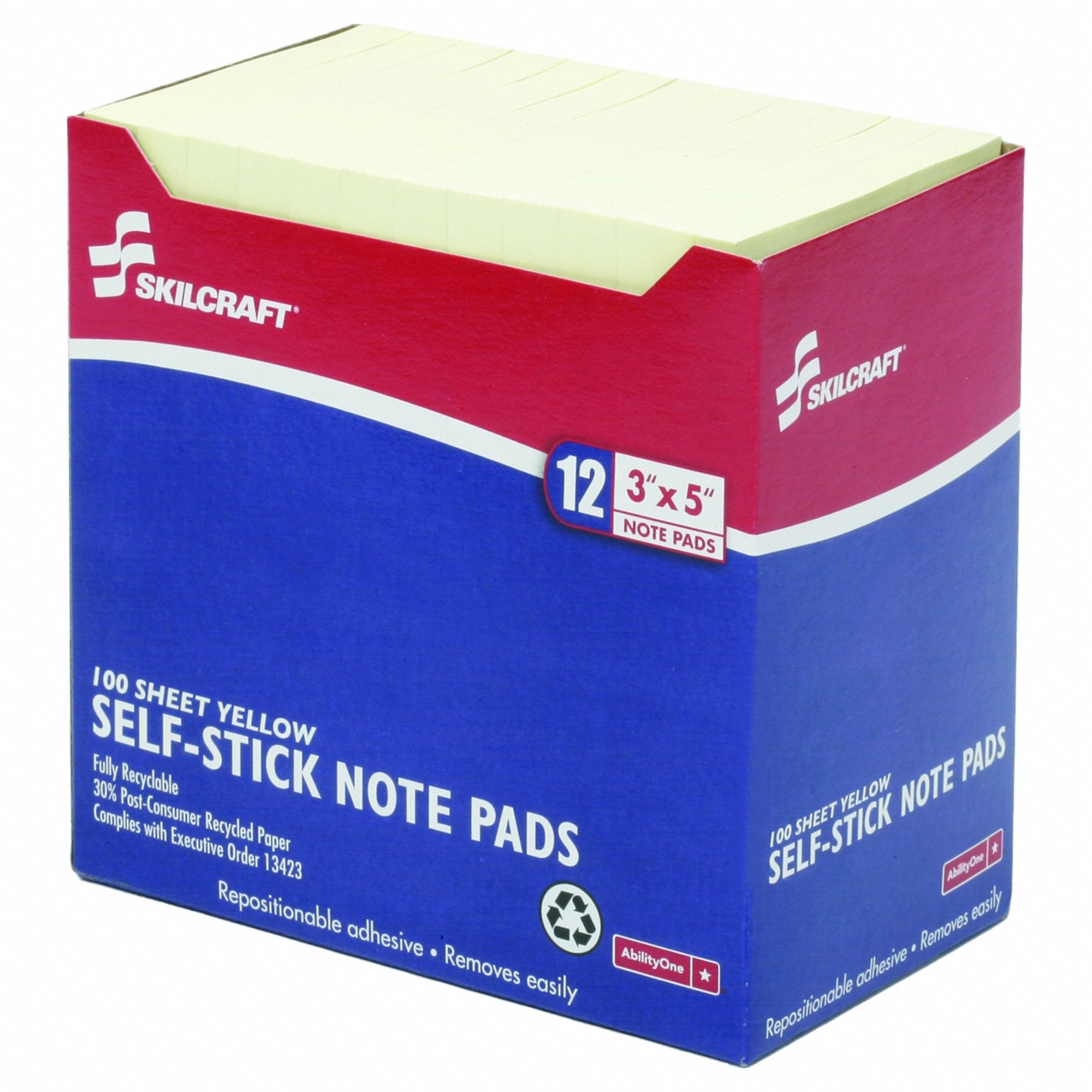 SKILCRAFT, Yellow, Super Sticky, Sticky Notes - 803T91|7530-01-116-7865 ...