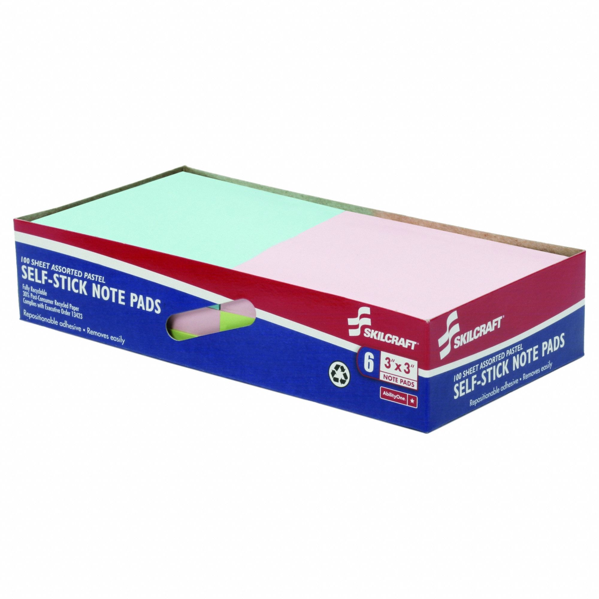 SKILCRAFT, Assorted Pastal, Super Sticky, Sticky Notes - 803TG5|7530-01 ...