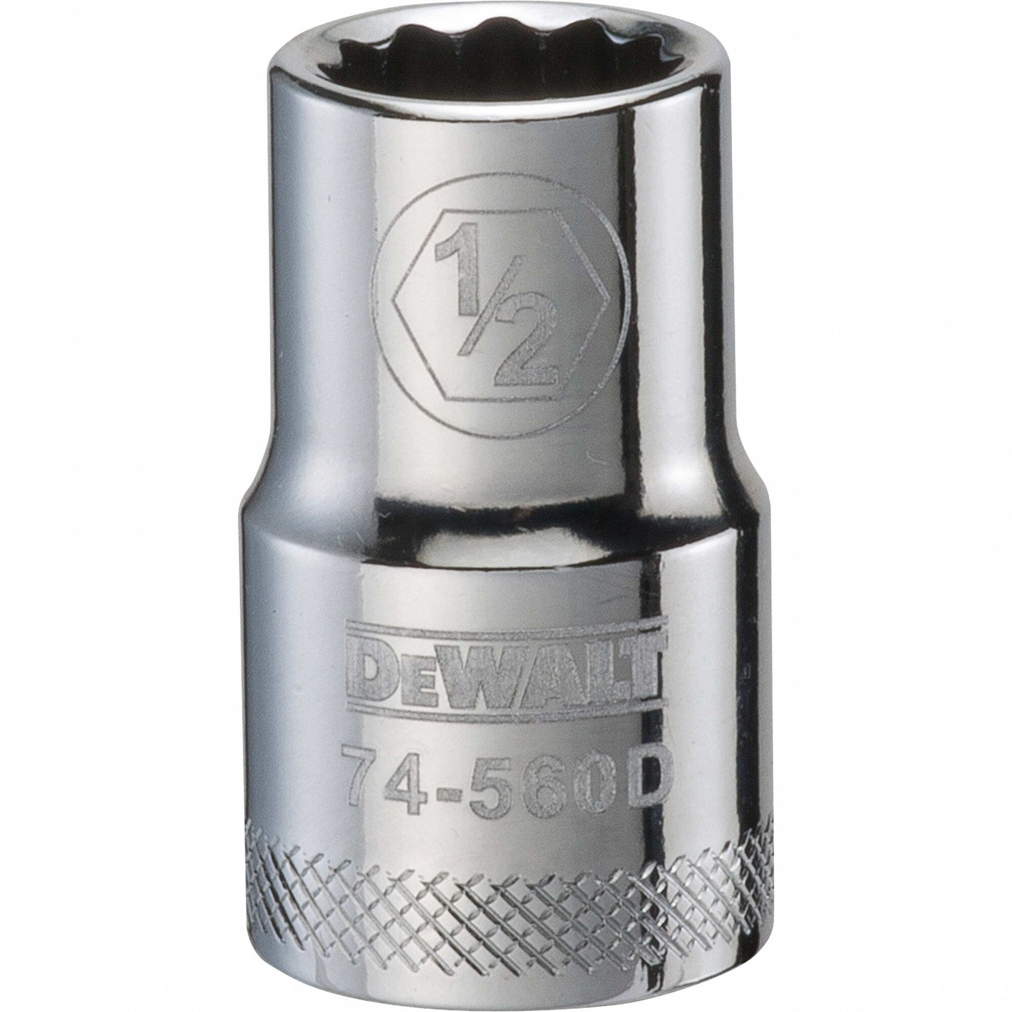 Deep Socket, 1/2in, 12-Point, 1/2in - Grainger