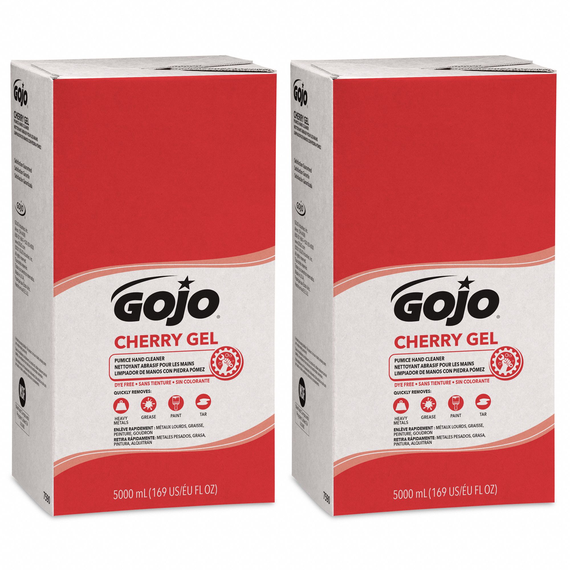 GOJO, Cherry Gel Series, Gel, Hand Cleaner - 5DZN7|7590-02 - Grainger