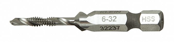 KLEIN TOOLS, 6 Pieces, High Speed Steel, Combination Drill and Tap Set ...