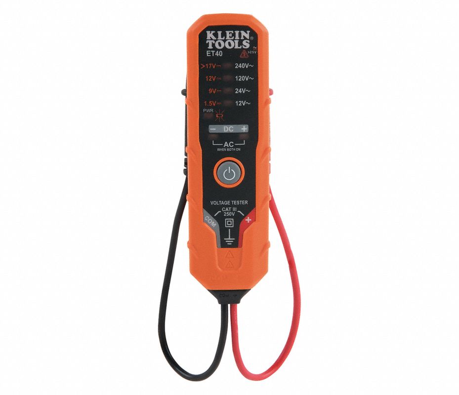 KLEIN TOOLS Probador de Voltaje,LED,50 a 60 Hz - 348RF4 | ET40 ...