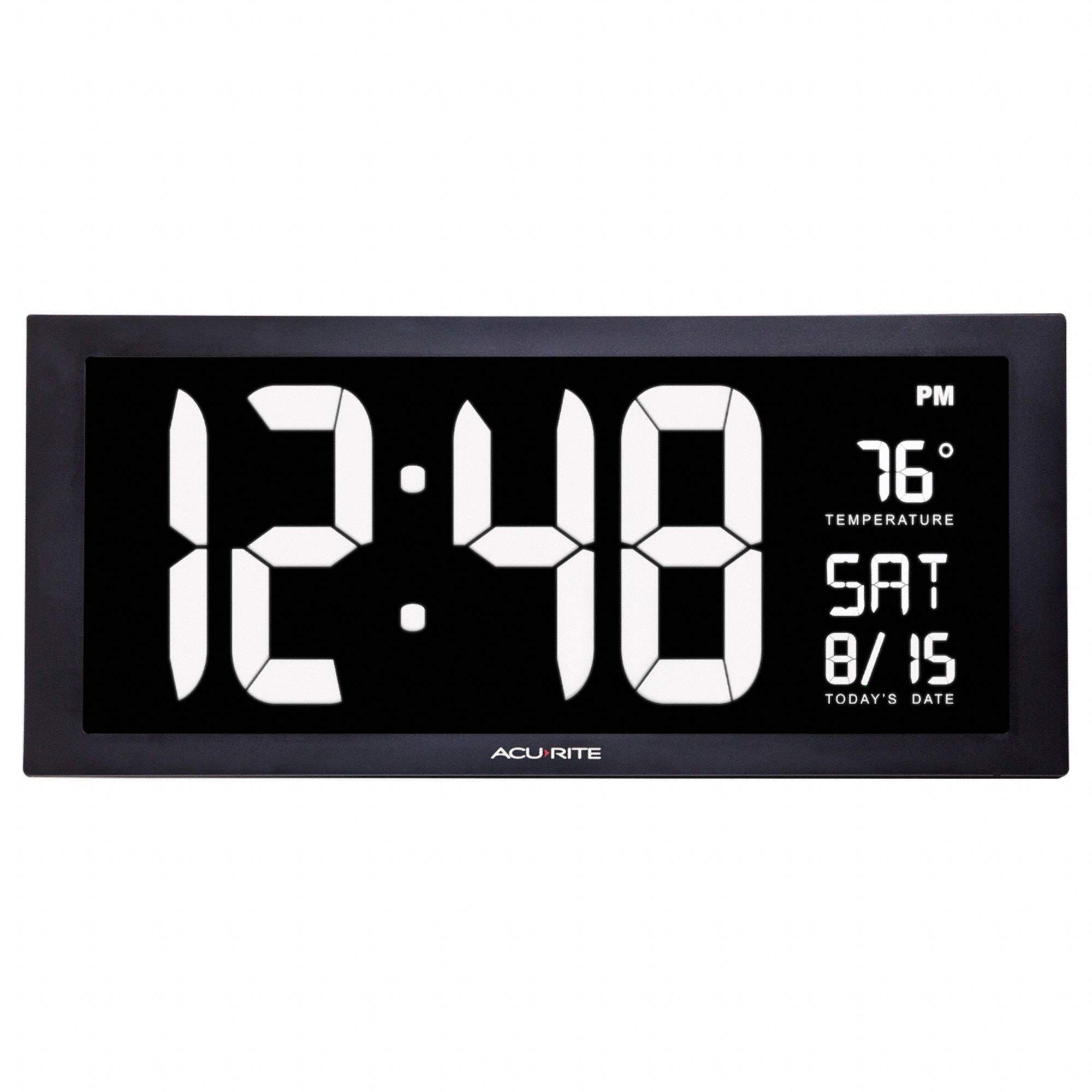 LED, 8 in Ht, Digital Clock - 69AR70|76102M - Grainger