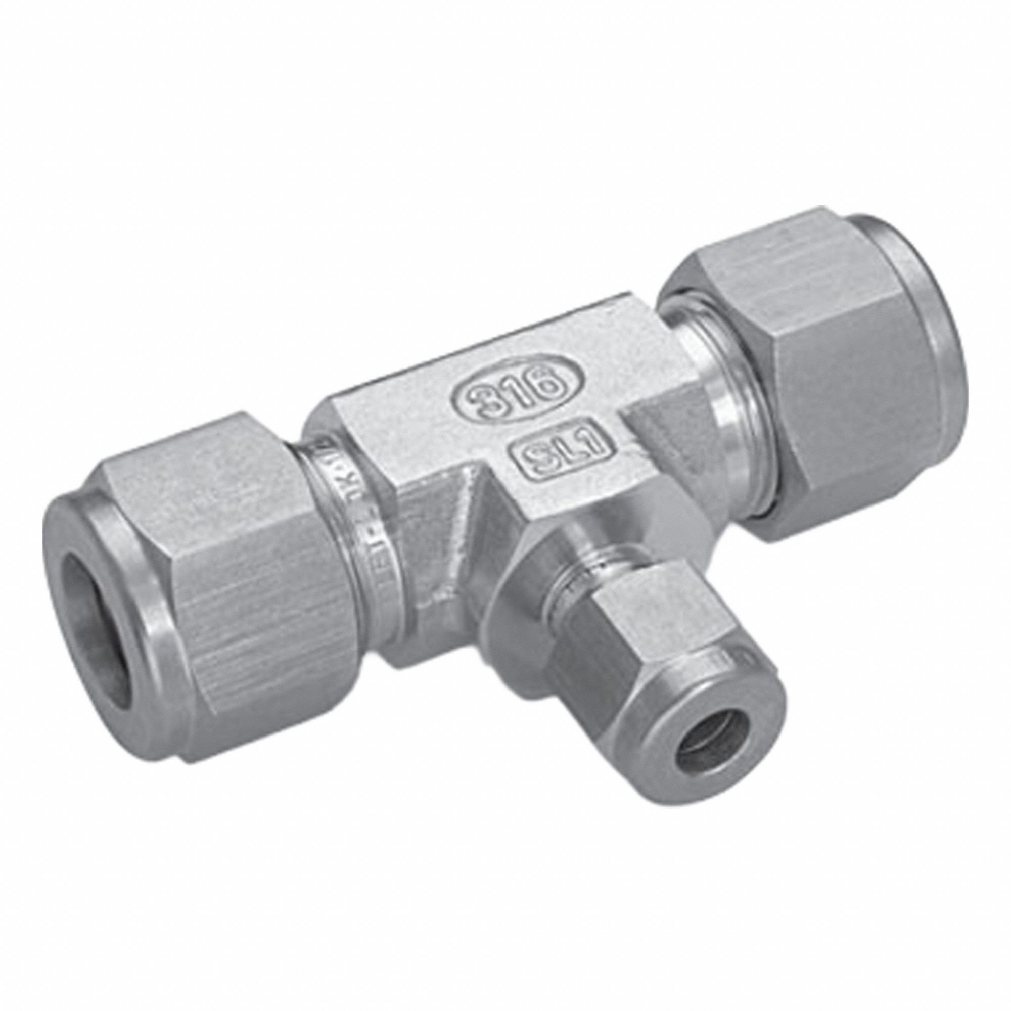 HAM-LET, 1 in OD 1 in OD x 3/4 in OD Fitting Size, Tube x Tube x Tube ...