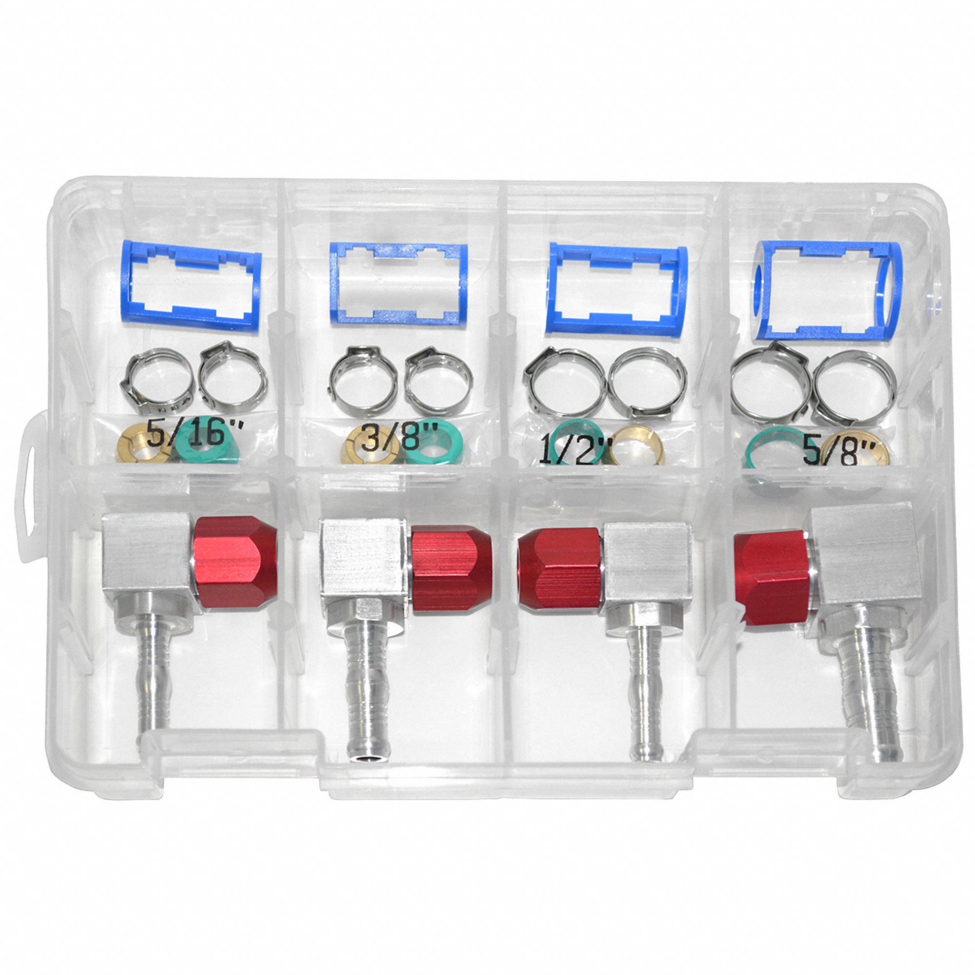 AIRSEPT, Line-to-Hose Connector Assortments, 76726, A/C Line 90 Degrees ...