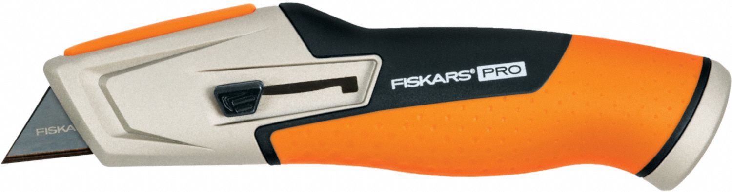 FISKARS, 7 in Overall Lg, Std Tip, Utility Knife - 349EH4|770020-1001 ...