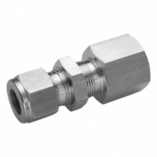 HAM-LET, 1/2 in OD x 3/8 in Pipe Fitting Size, Tube x FNPT, Compression ...