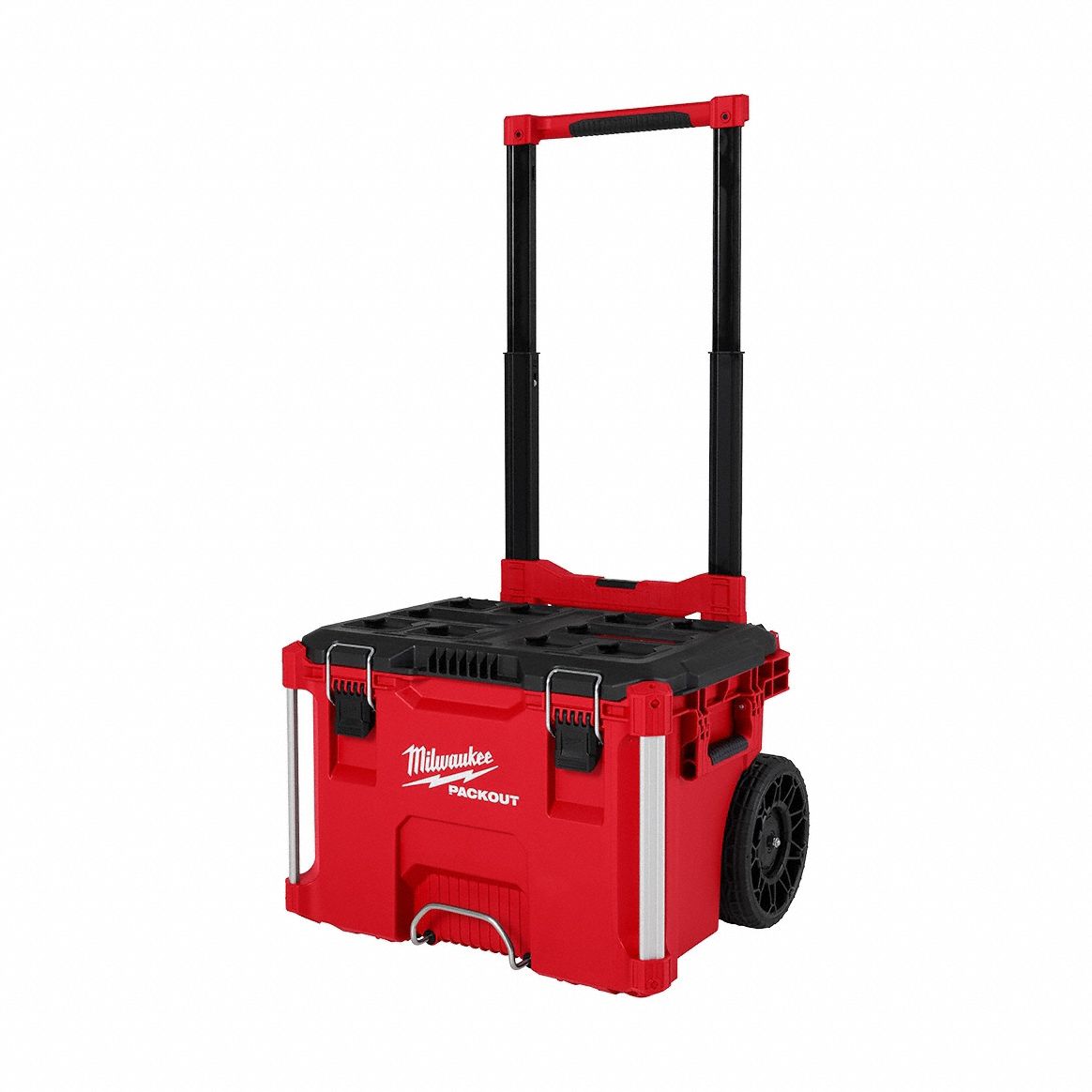 MILWAUKEE PACKOUT, Polypropylene, Red, PACKOUT Rolling Tool Box ...
