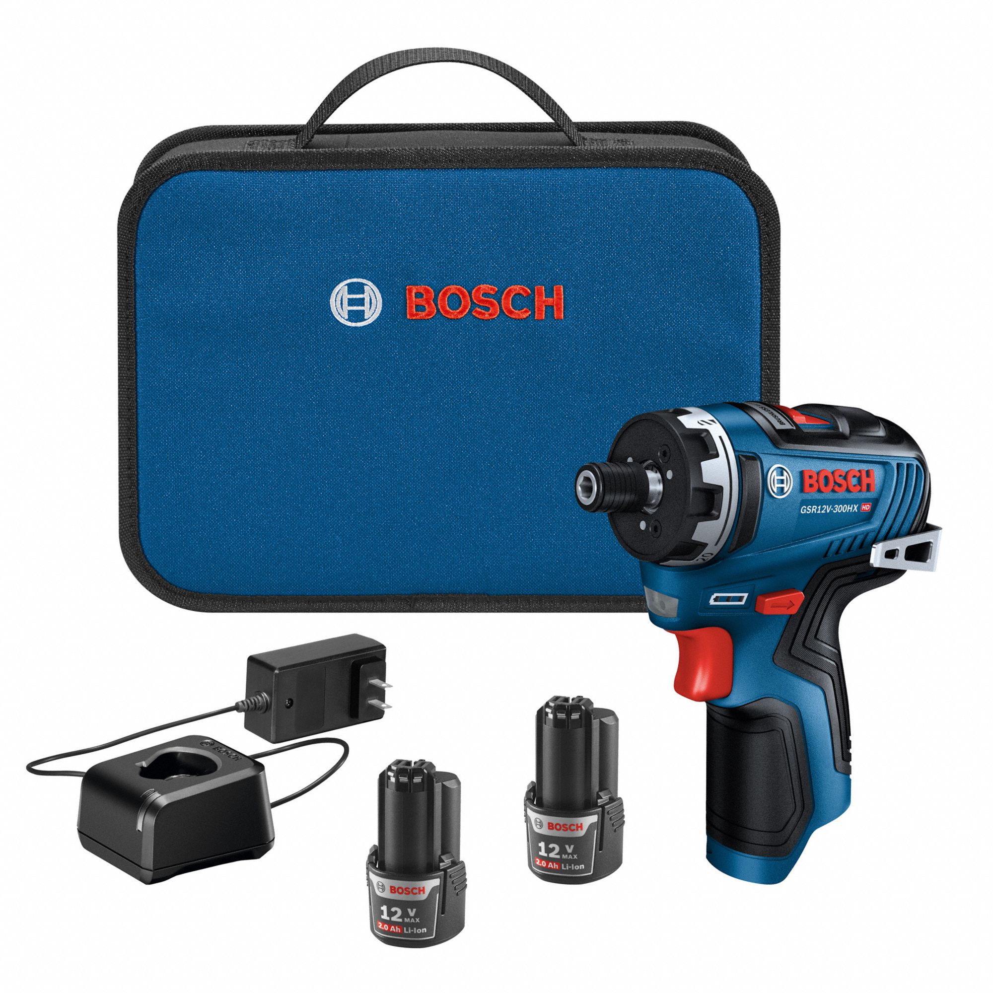 BOSCH, 1/4 in Drive Size, 300 in-lb, Screwdriver Kit - 780U14|GSR12V ...